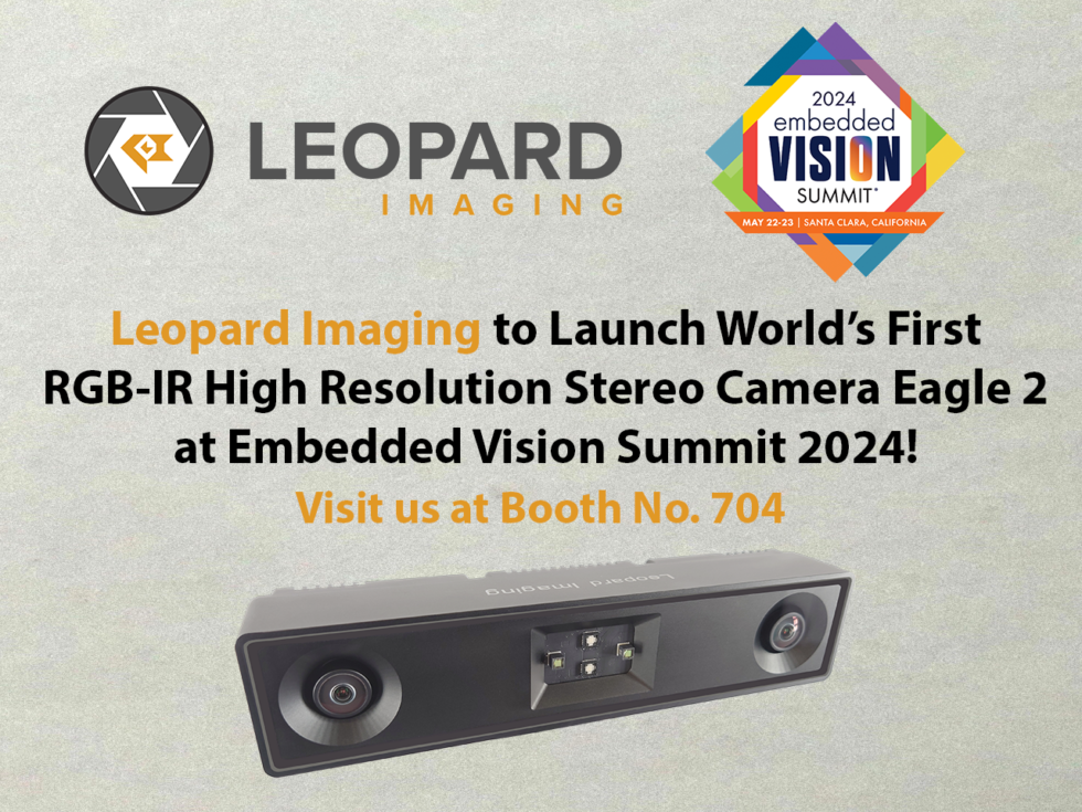 Leopard Imaging to Launch World’s First RGB-IR High Resolution Stereo ...