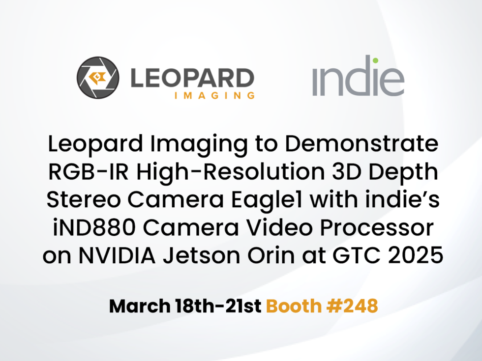 Leopard Imaging to Demonstrate RGB-IR High-Resolution 3D Depth Stereo ...